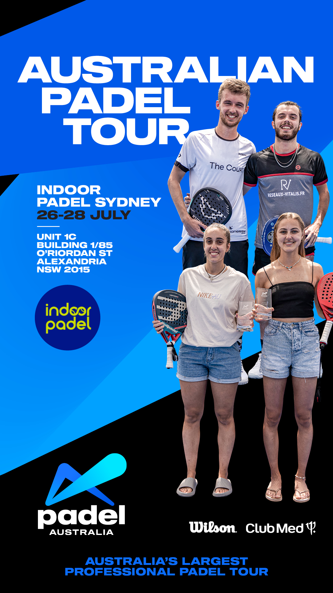 Padel tournaments and competitions | Padel Tennis Australia
